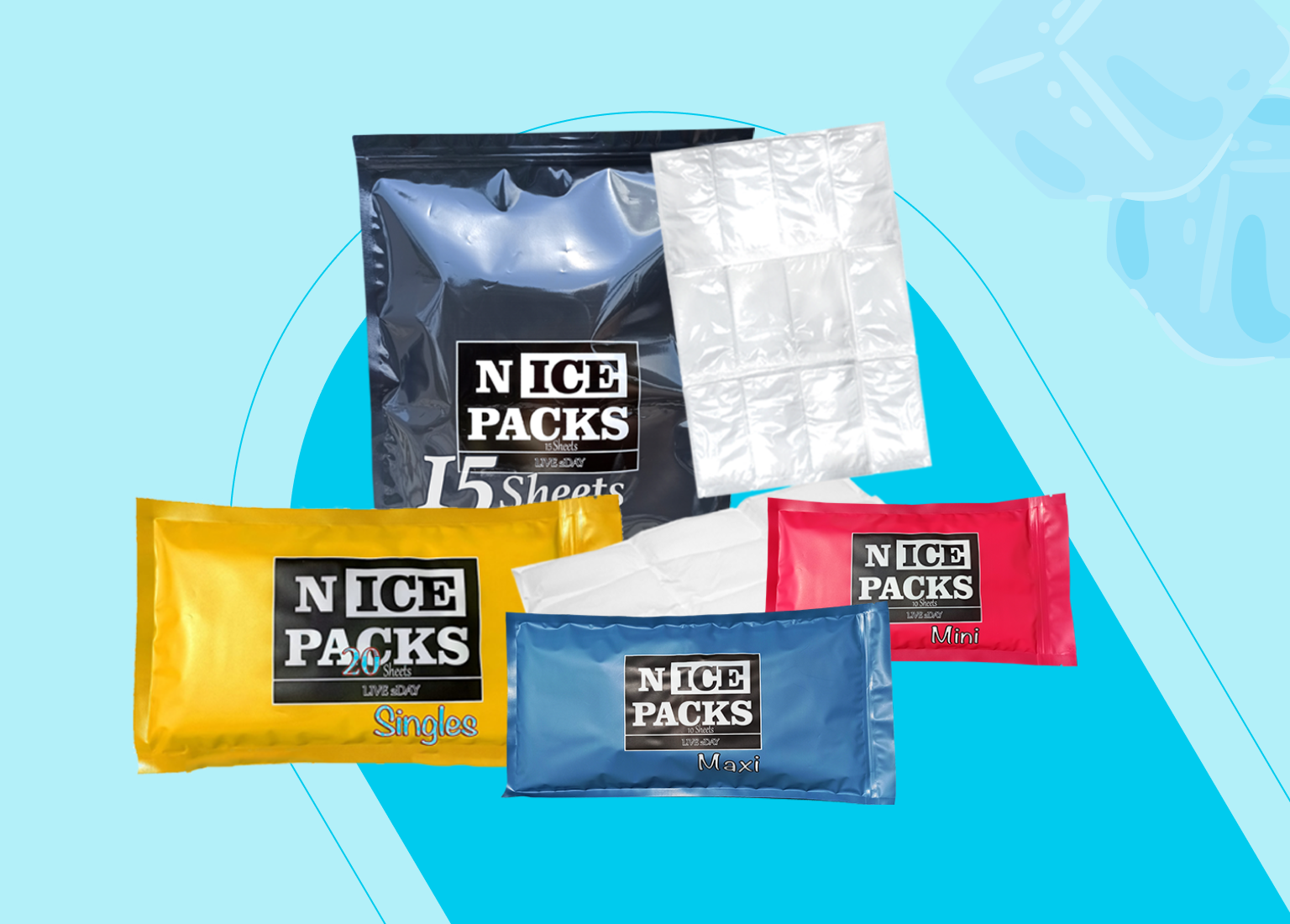 Nice Packs - Food Transportation - Dry Ice Packs
